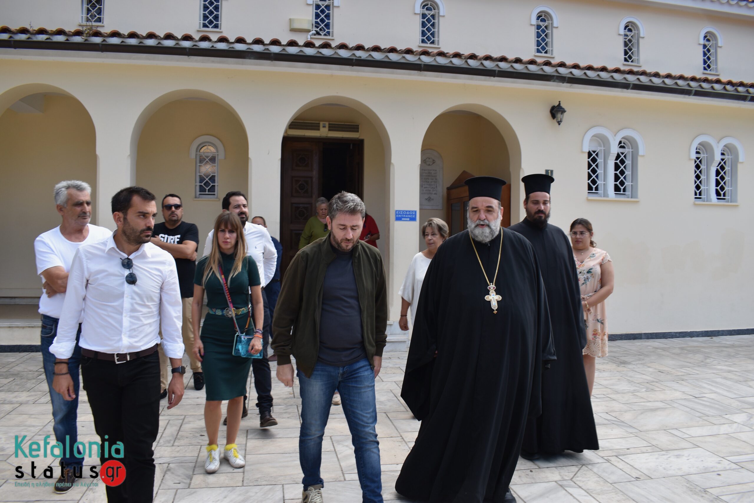 Στην Κεφαλονιά ο Νίκος Ανδρουλάκης επίσκεψη στον Άγιο Γεράσιμο,και ...